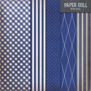 Royal Blue Digital Paper - Chevron Digital Paper - Scrapbooking, Junk ...