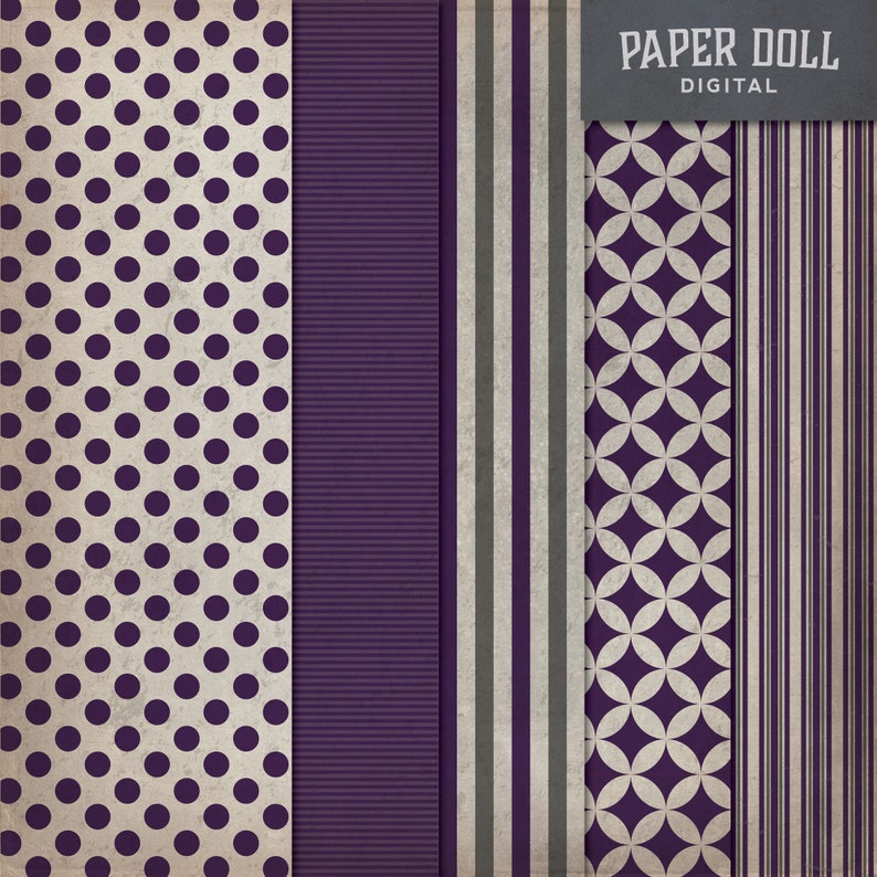 Imperial Purple Digital Paper Chevron Digital Paper - Etsy