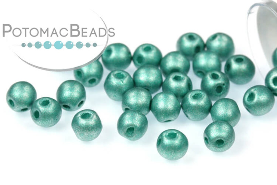 Rounduo® Mini Beads - Metallic Emerald 4mm - Etsy