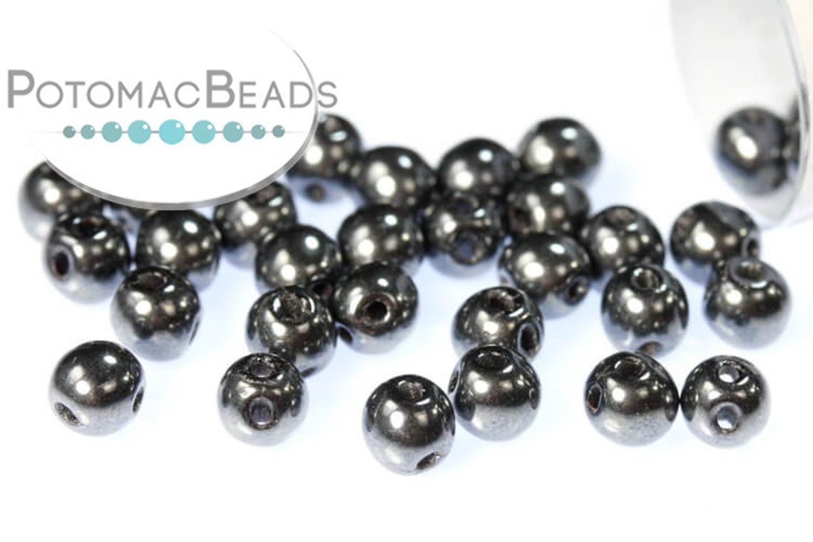 Rounduo® Mini Beads - Jet Hematite 4mm (factory Pack of 600) - Etsy