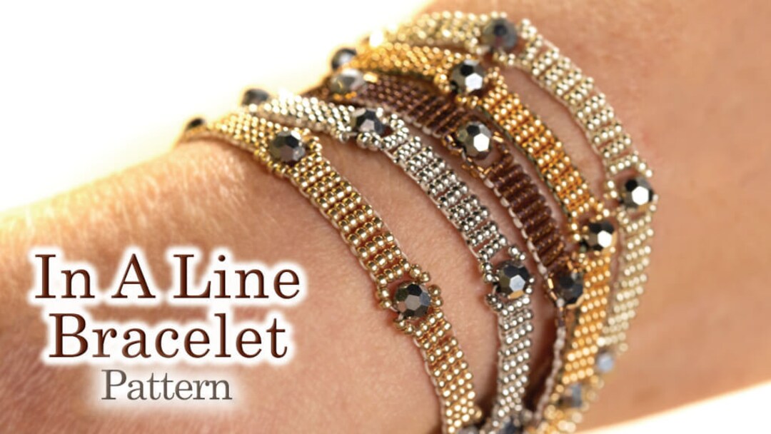 In A Line Bracelet Pattern by Sheryl Steele - Etsy