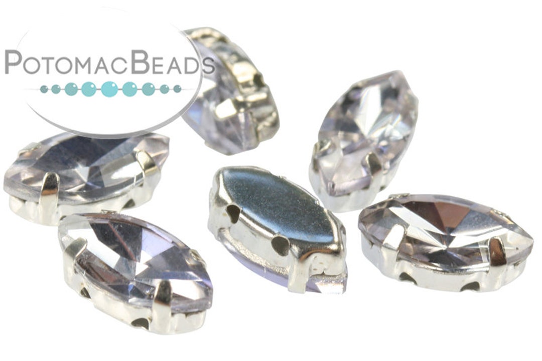 Potomac Crystal Navettes (in Setting) - Violet 5x10mm (pack of 12) - Etsy