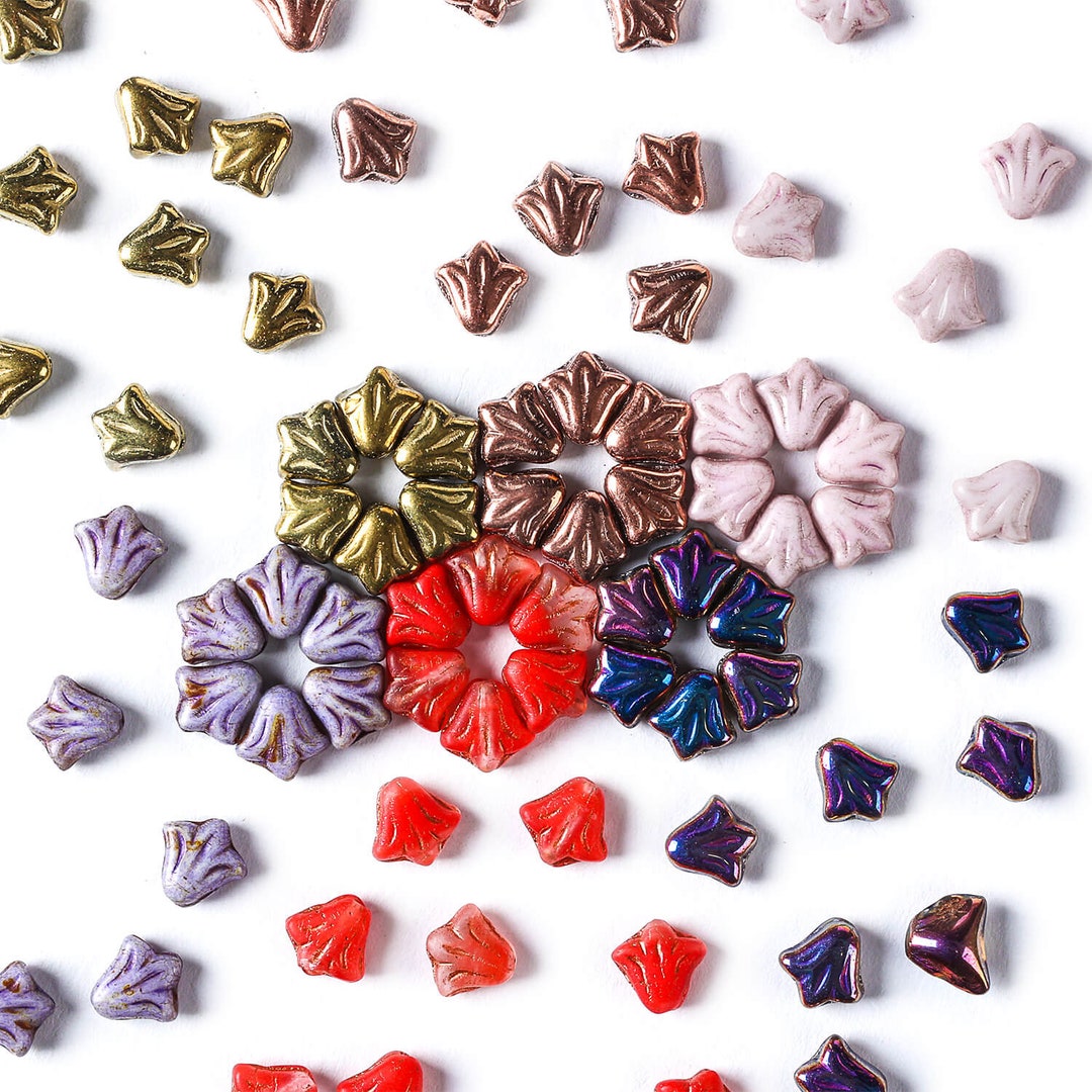 Lily Flower Beads Supernova Collection 9mm | Pack of 120 - Etsy