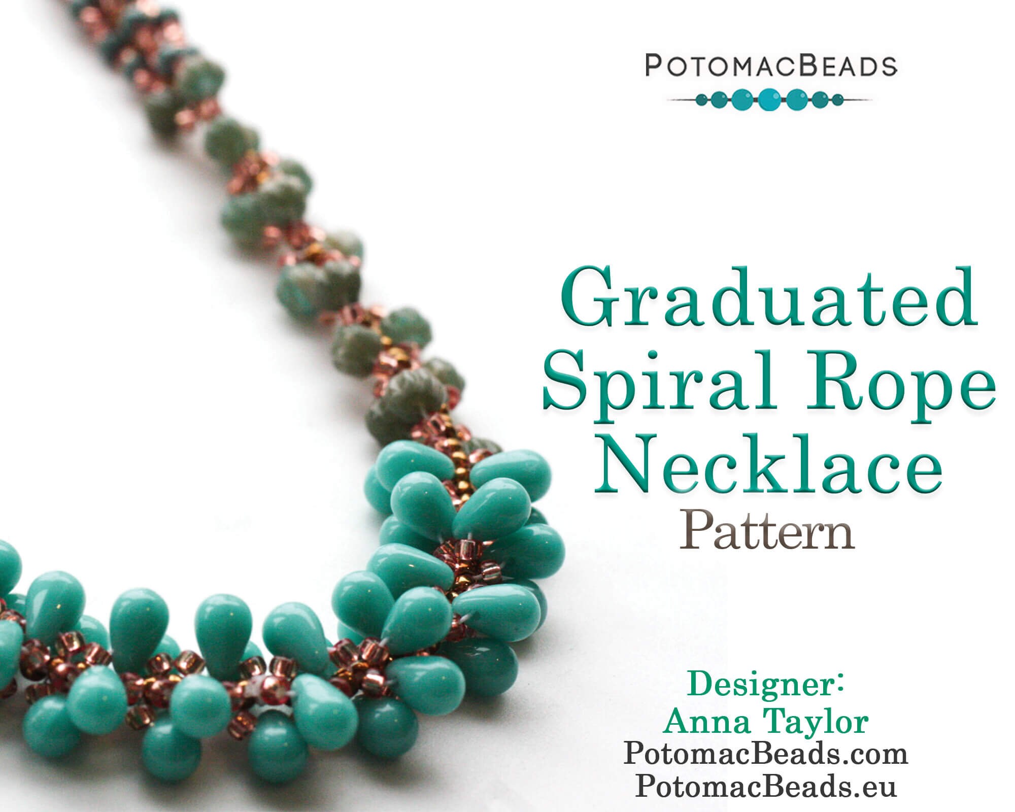 Graduated Spiral Rope Necklace Pattern | Etsy