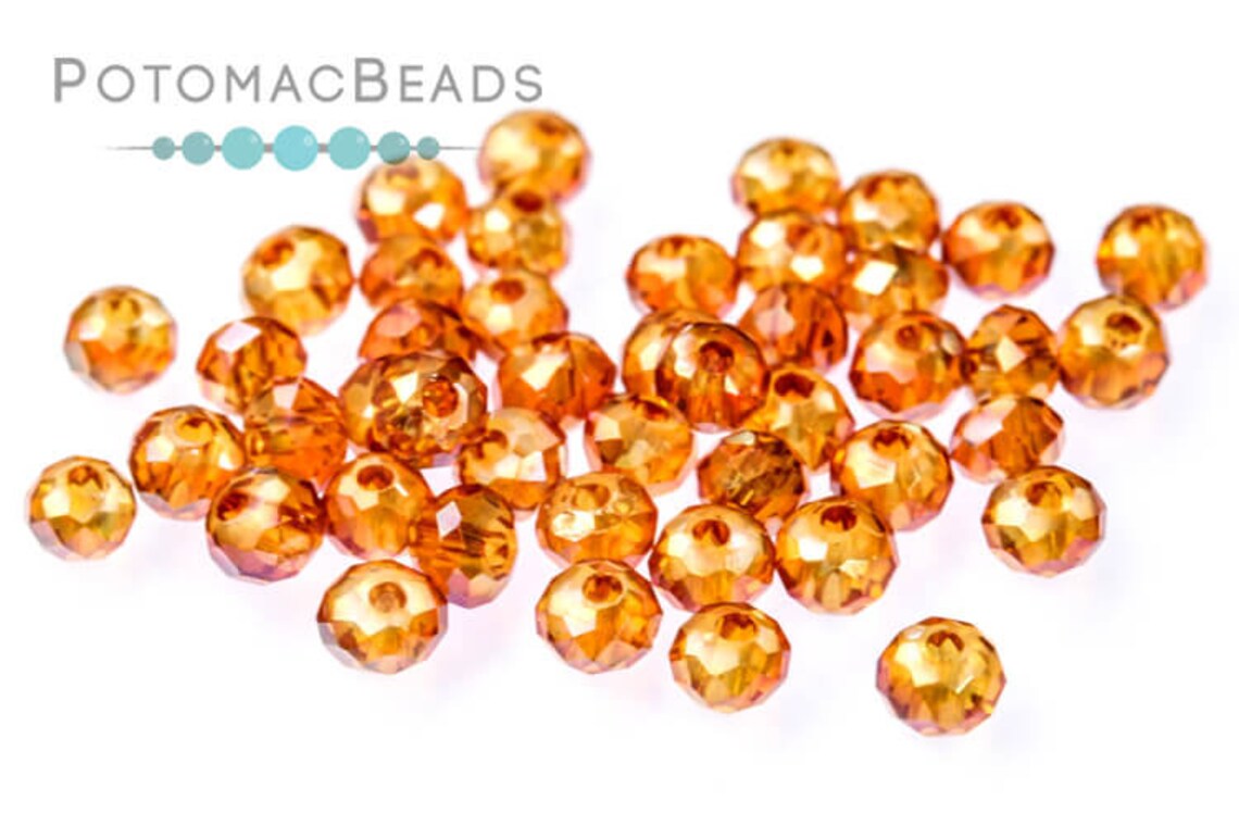 Potomac Crystal Round Apricot AB 2mm pack of 200 - Etsy