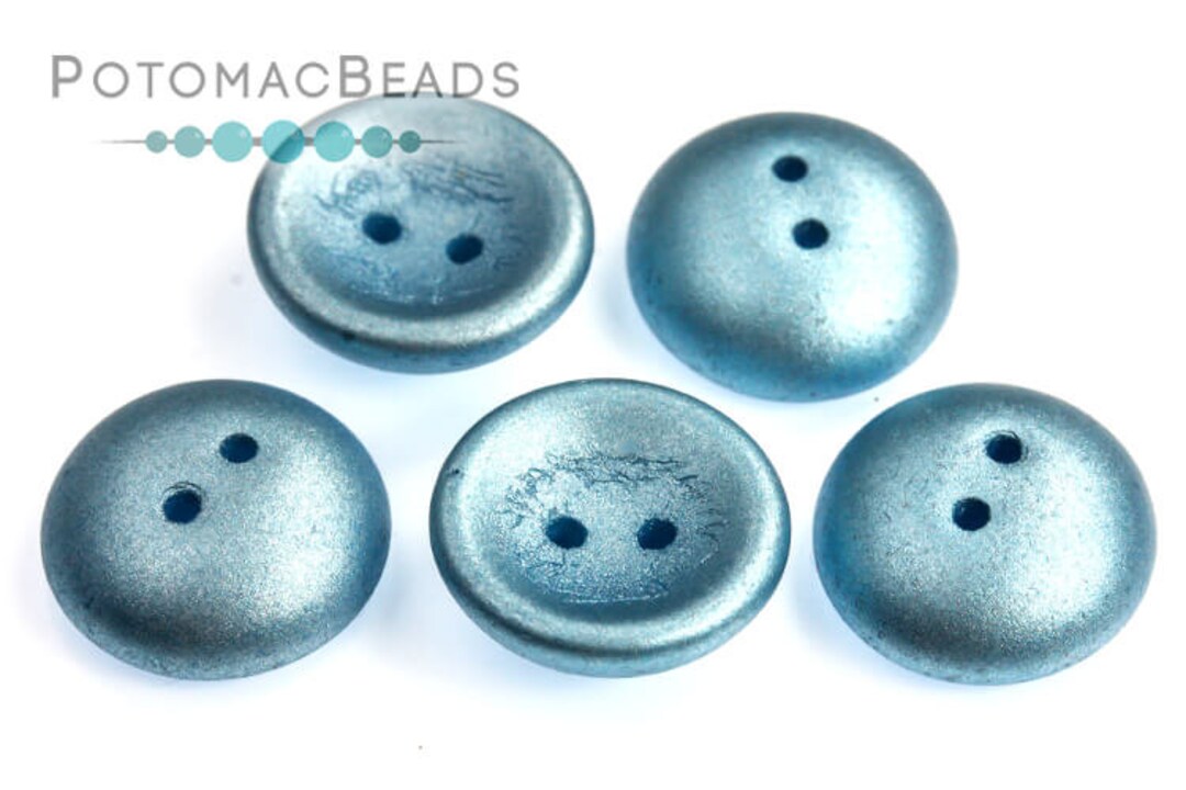 Cup Buttons - Metallic Aqua (pack of 5) - Etsy