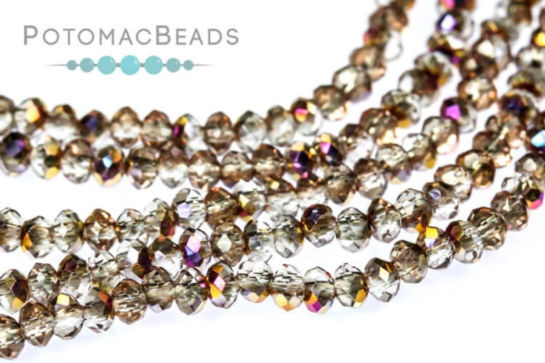 Potomac Crystal Rondelles - Crystal Sliperit 1.5x2mm (pack of 200) - Etsy