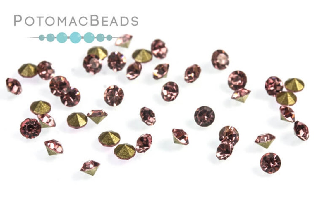Potomac Crystal Chatons - Light Rose SS8 (2.4mm) - Etsy