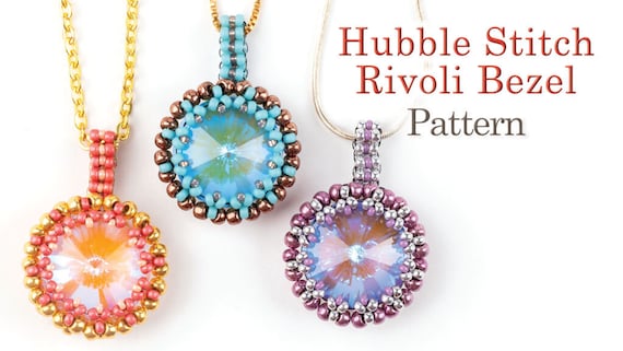 Hubble Stitch Rivoli Bezel Pattern by Allie Buchman - Etsy