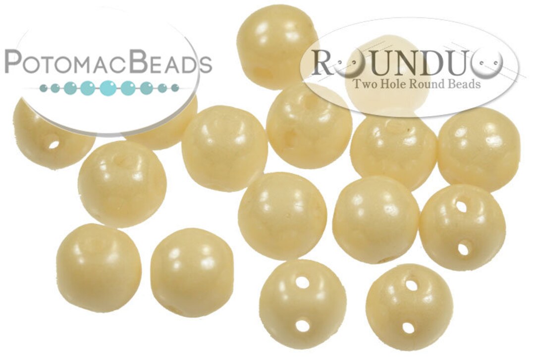 Rounduo® Beads - White Champagne Luster 5mm (pack of ~75) - Etsy