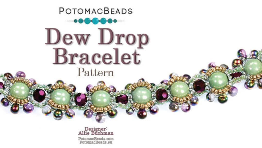 Dew Drop Bracelet Pattern by Allie Buchman - Etsy