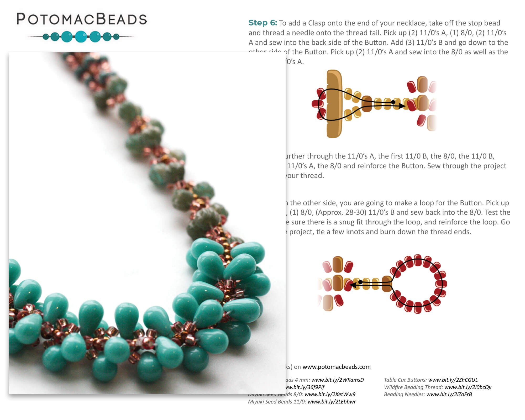 Graduated Spiral Rope Necklace Pattern by Anna Taylor - Etsy