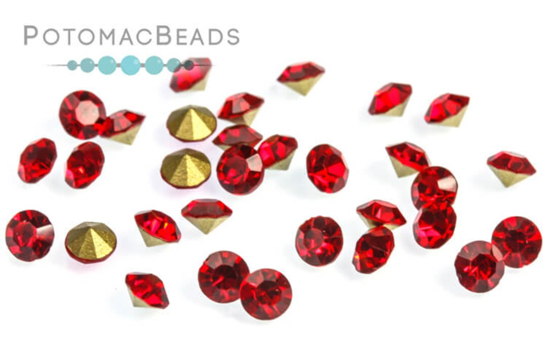 Potomac Crystal Chatons - Siam SS12 (3mm) - Etsy
