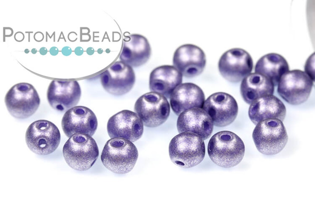 Rounduo® Mini Beads - Metallic Violet 4mm - Etsy