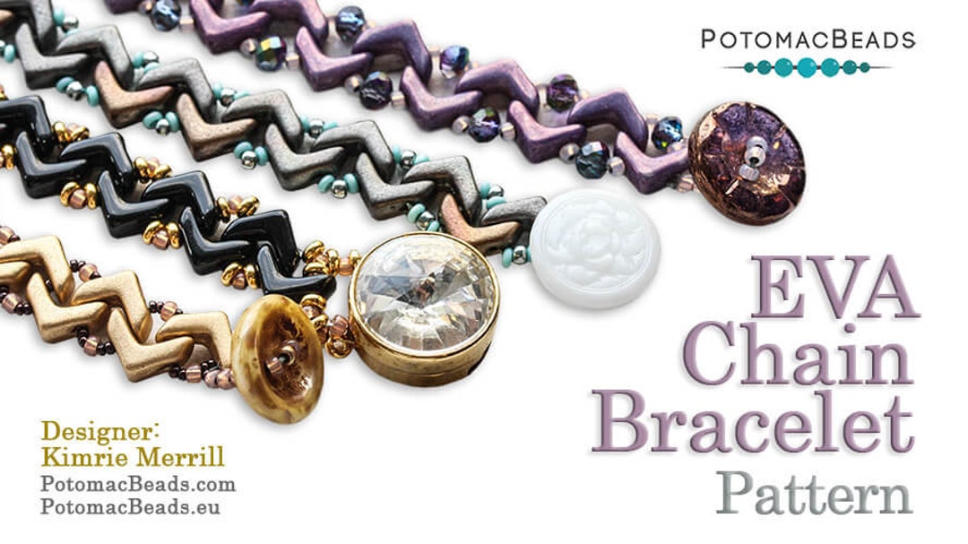 Eva Chain Bracelet Pattern by Kimrie Merrill - Etsy
