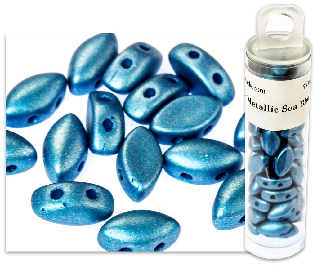 Irisduo® Beads - Metallic Sea Blue 7x4mm (factory Pack of 300) - Etsy