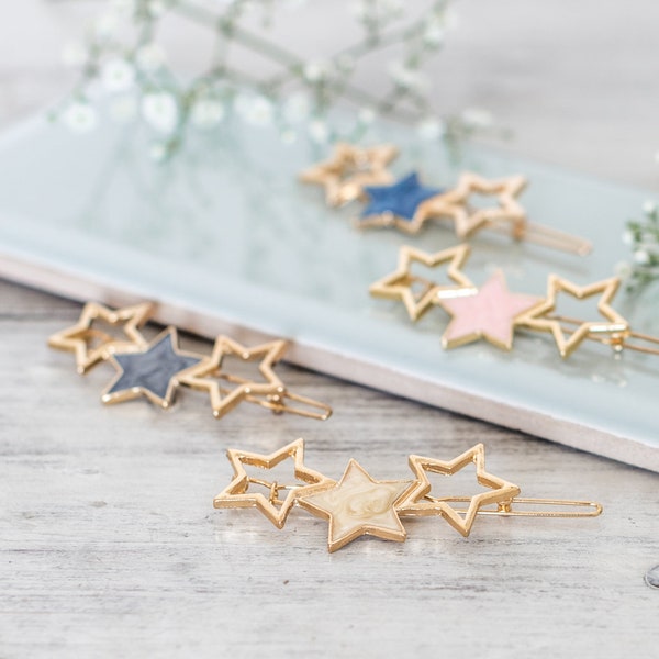 Star Hair Clips - Etsy
