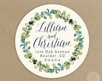 Return Address Sticker 5 Personalized Gift Wedding Save | Etsy