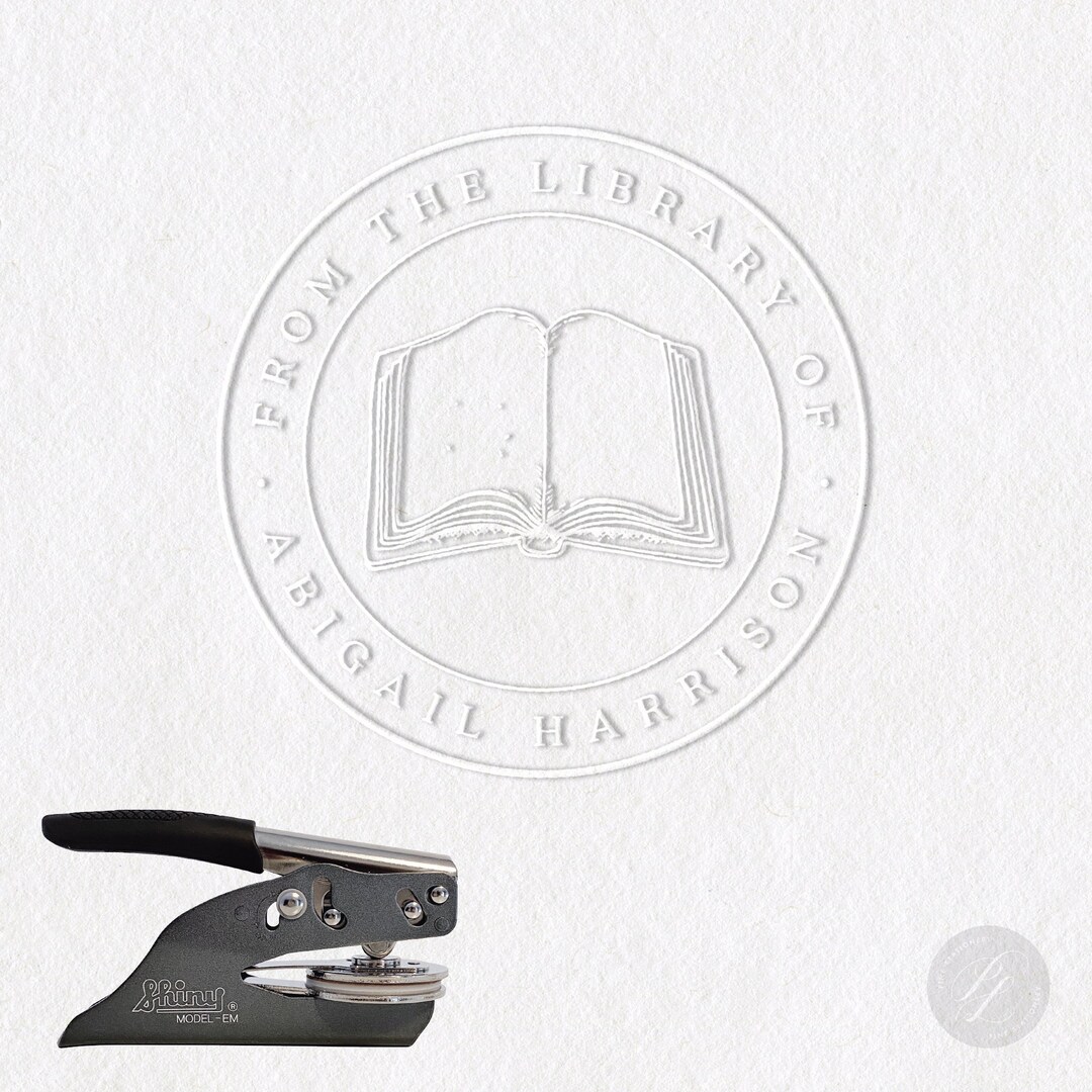 Library Embosser #32 - Personalized - Custom Gift, Embossing, Book ...