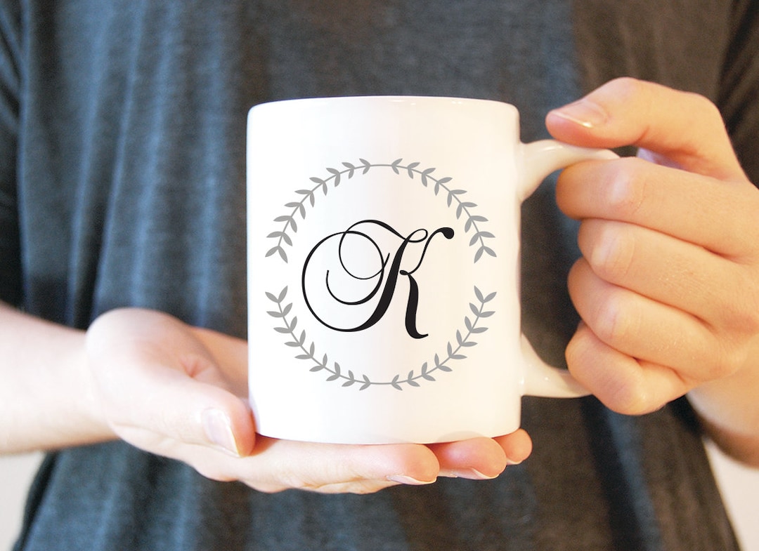 Coffee Mug 12 Monogram Monogram Coffee Mug Ceramic Mug - Etsy