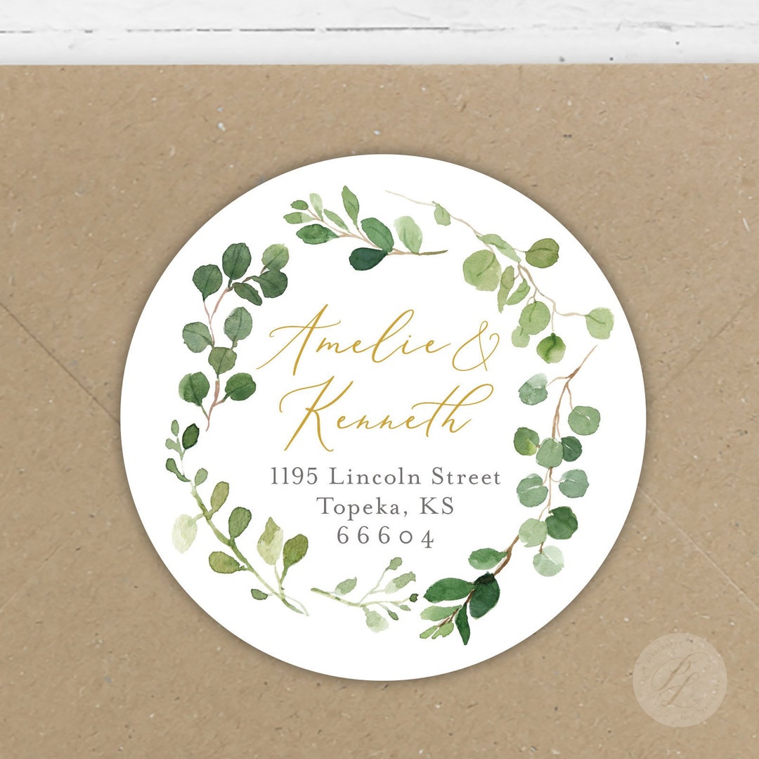 Return Address Sticker #37 - Personalized - Gift, Wedding, Save the ...