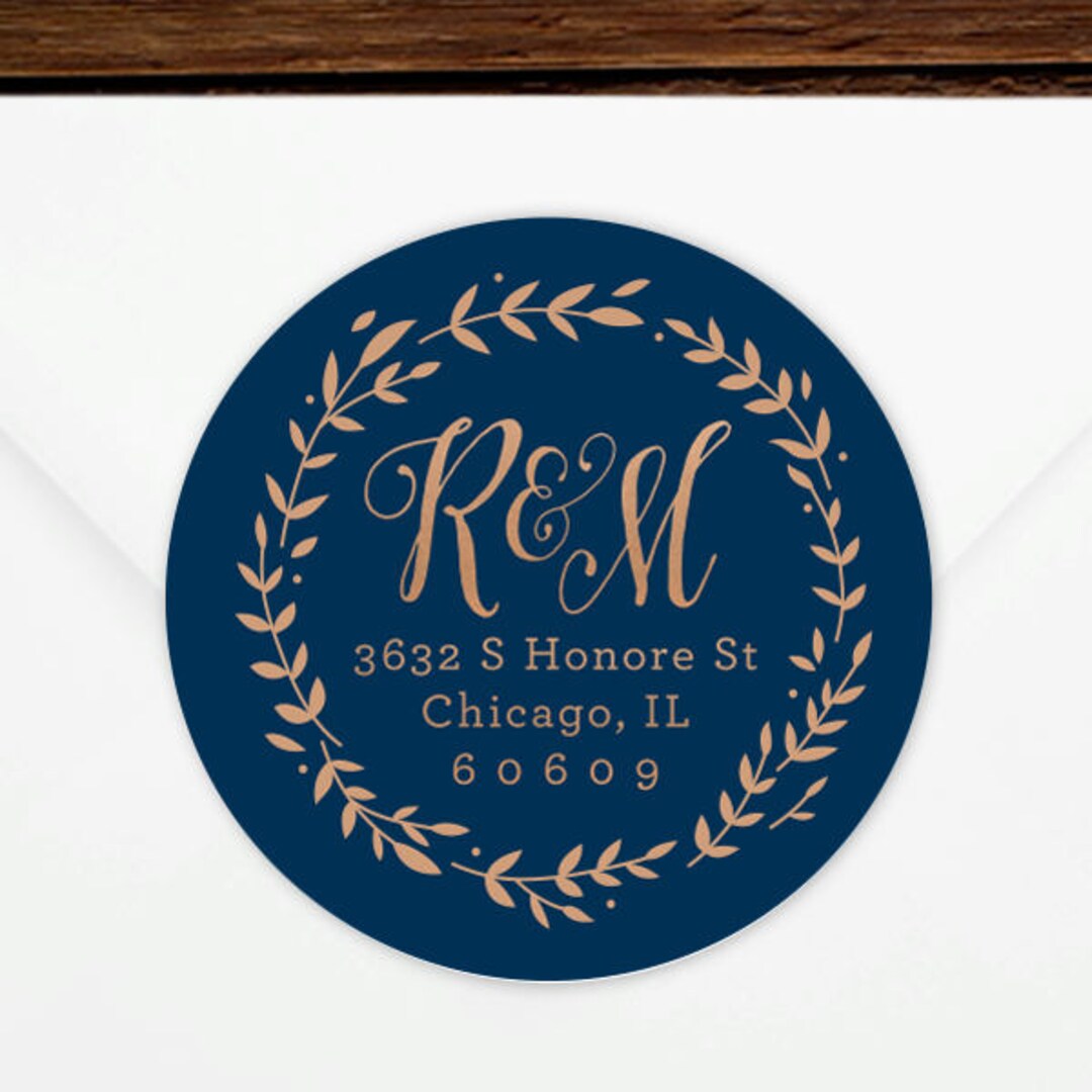 Return Address Sticker 16 Personalized Gift, Wedding, Save the Date ...