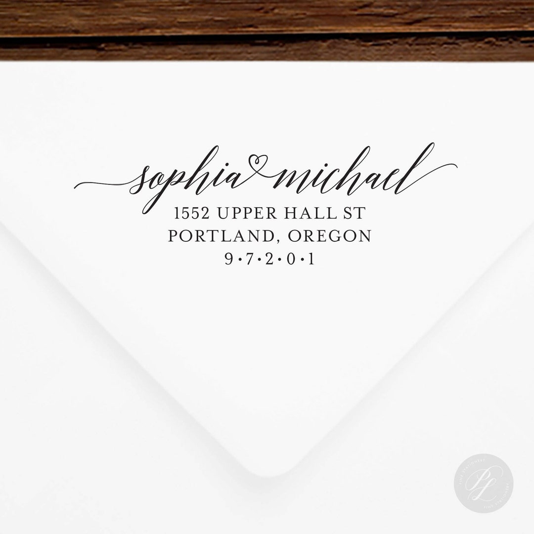 Return Address Stamp #50 - Wooden or Self-inking - Personalized - Gift ...