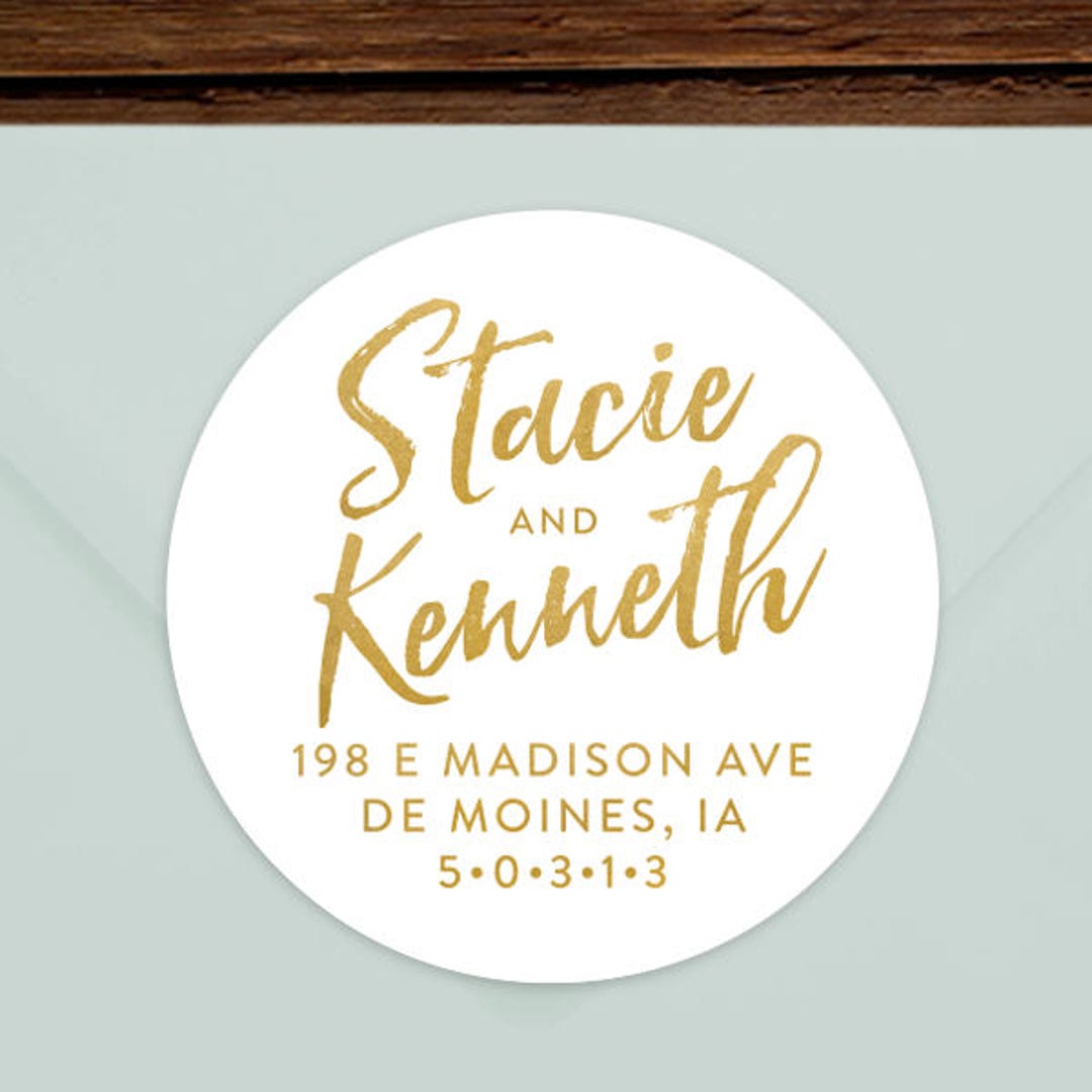 Return Address Sticker #14 - Personalized - Gift, Wedding, Save the ...