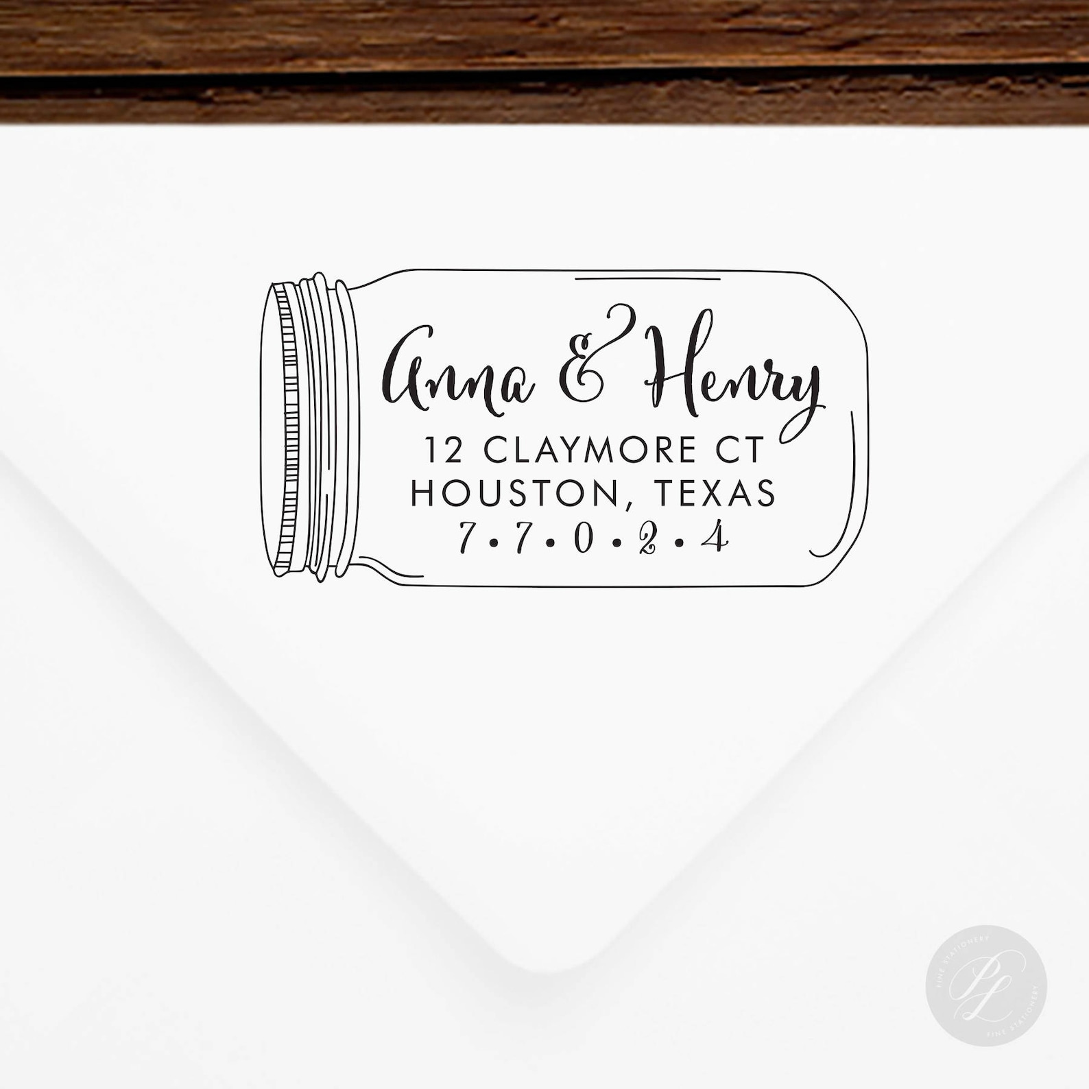 Return Address Stamp 42 Wooden or Self-inking - Etsy