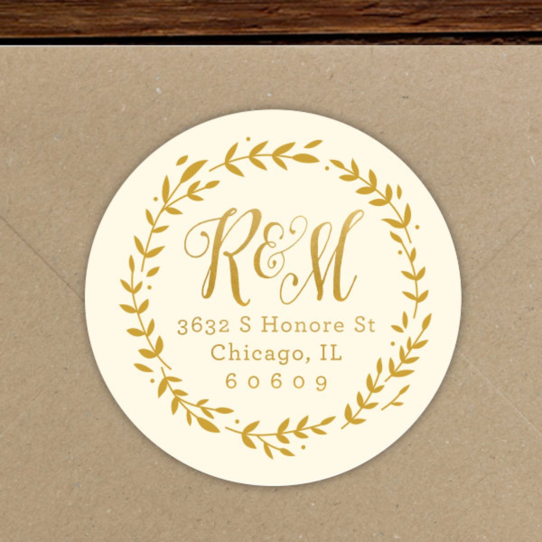 Return Address Sticker #11 - Personalized - Gift, Wedding, Save the ...