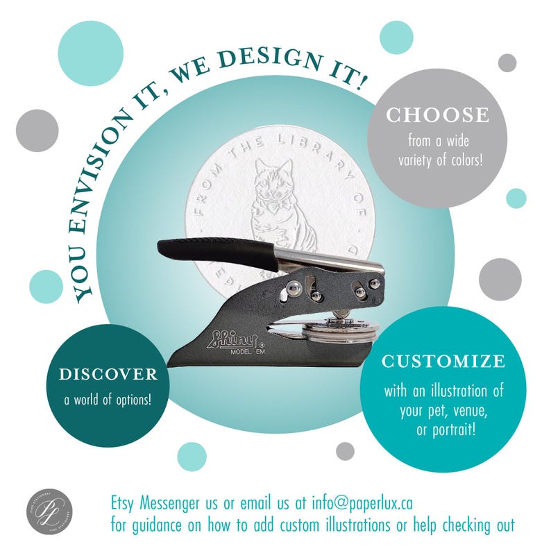Library Embosser #25 - Personalized - Custom Gift, Embossing, Book ...