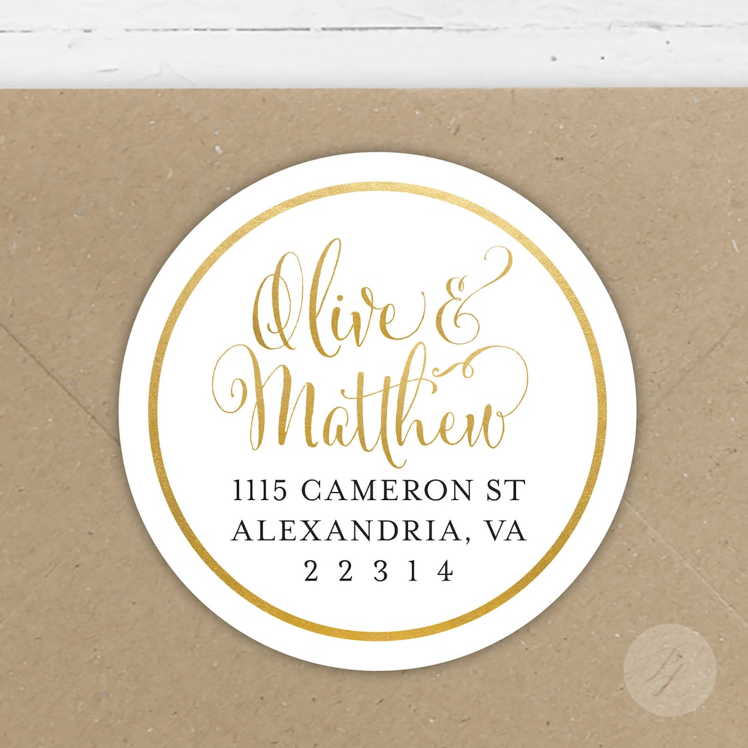 Personalized Return Address Stickers: Wedding, Newlywed, Housewarming ...