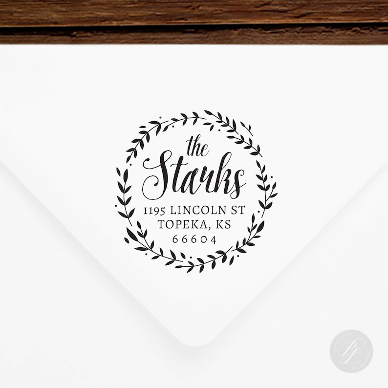 Return Address Stamp #55 - Wooden or Self-inking - Personalized - Gifts ...