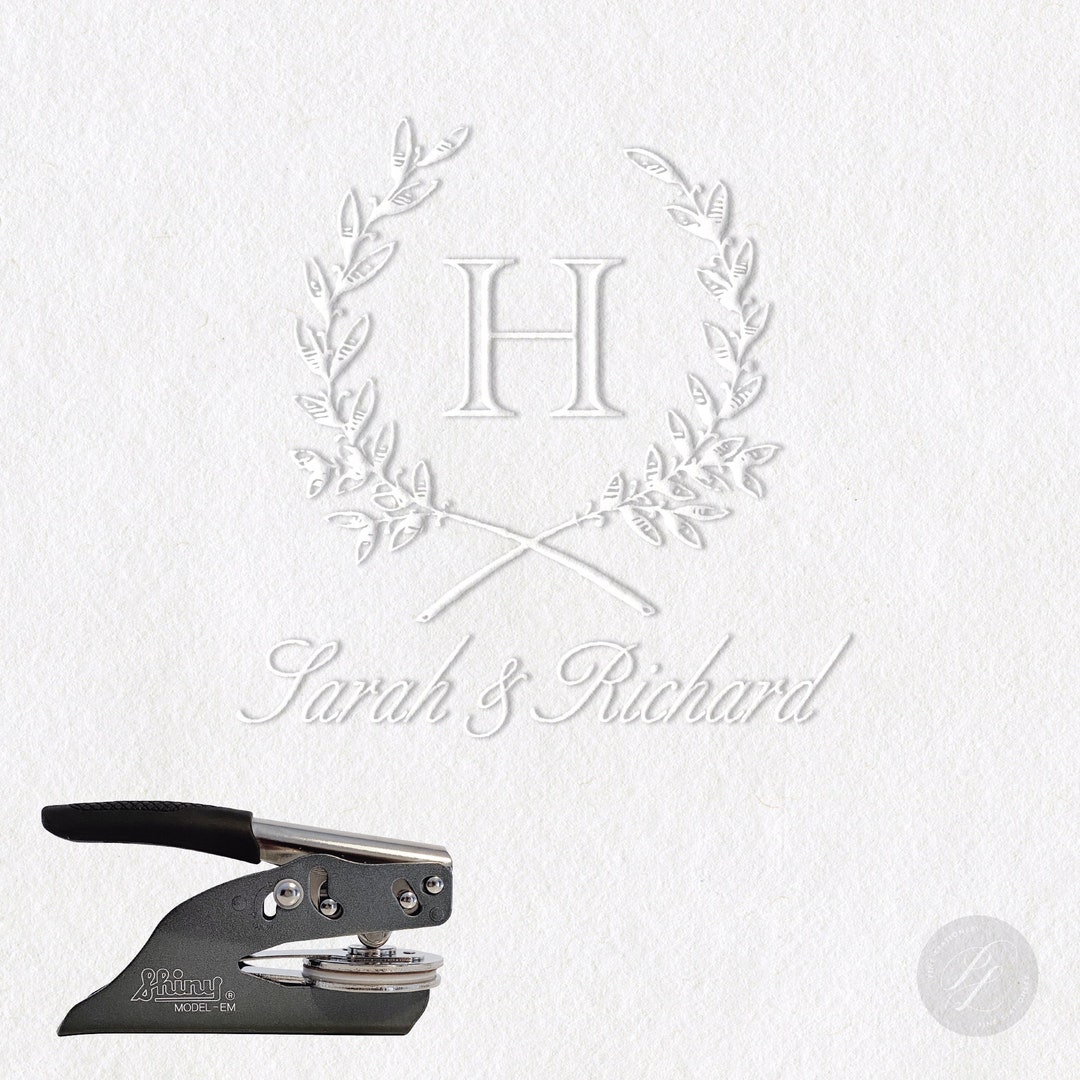 Monogram Embosser #22 - Personalized - Custom Gift, Embossing, Wedding ...