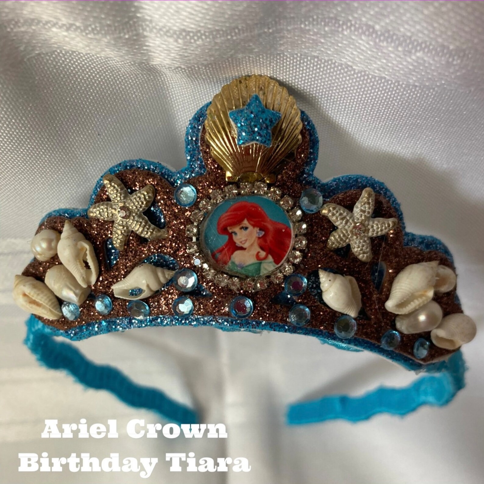 Princess Ariel Crown, Ariel Necklaces, Mermaid Ariel Crown Headband ...