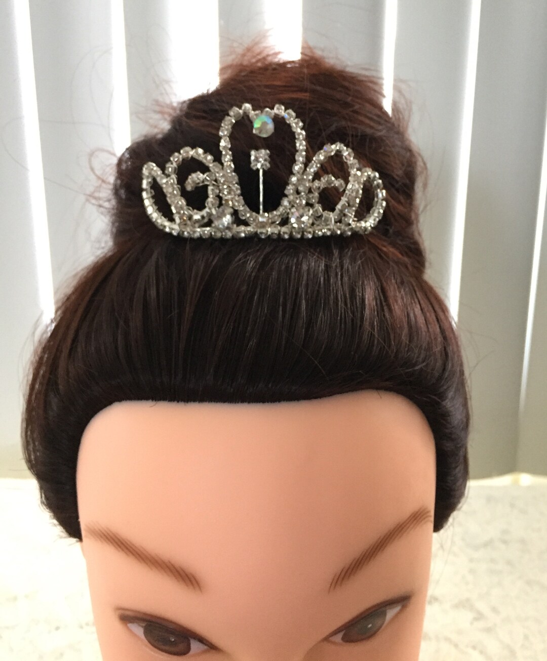 Child Tiara -glass Rhinestone Princess Tiara, Pageants Tiara, Flower ...