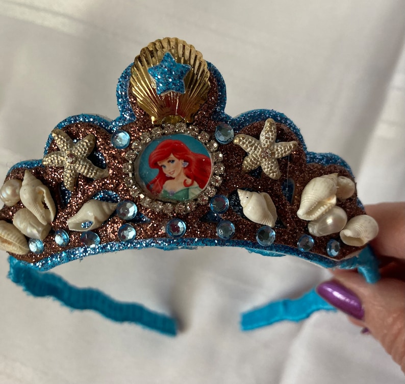 Princess Ariel Crown Ariel Necklaces Mermaid Ariel Crown - Etsy