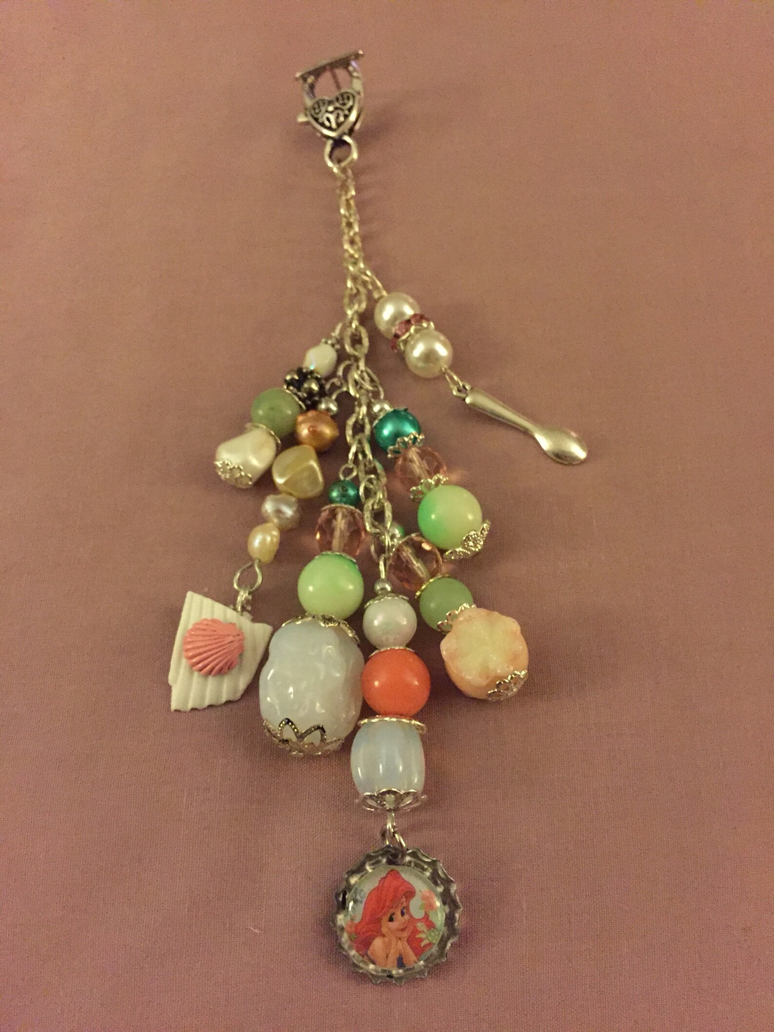 Purse Charm Mermaids and Sea Shells Item 618 - Etsy