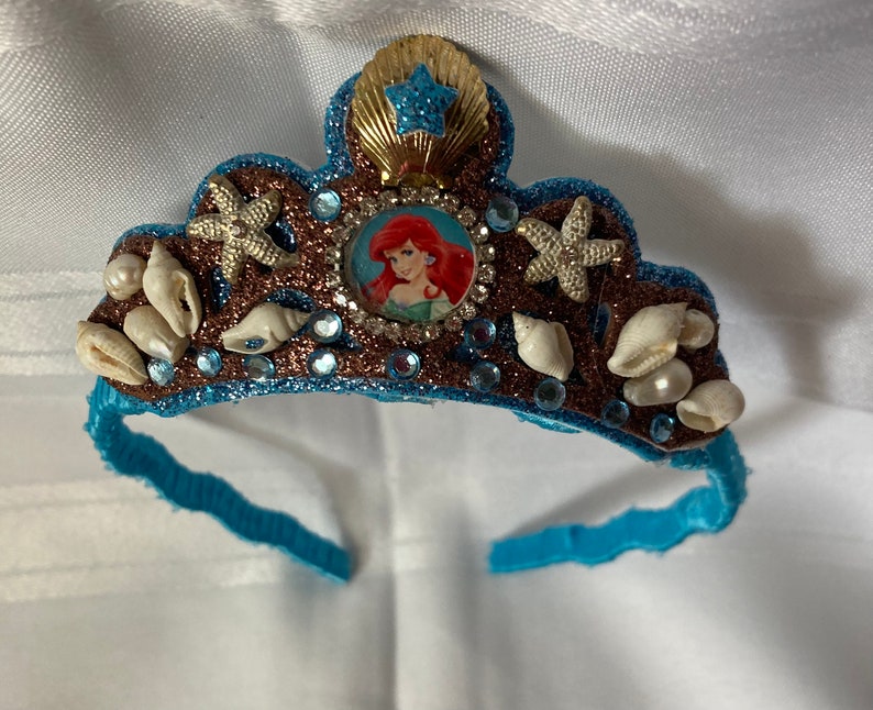 Princess Ariel Crown Ariel Necklaces Mermaid Ariel Crown - Etsy