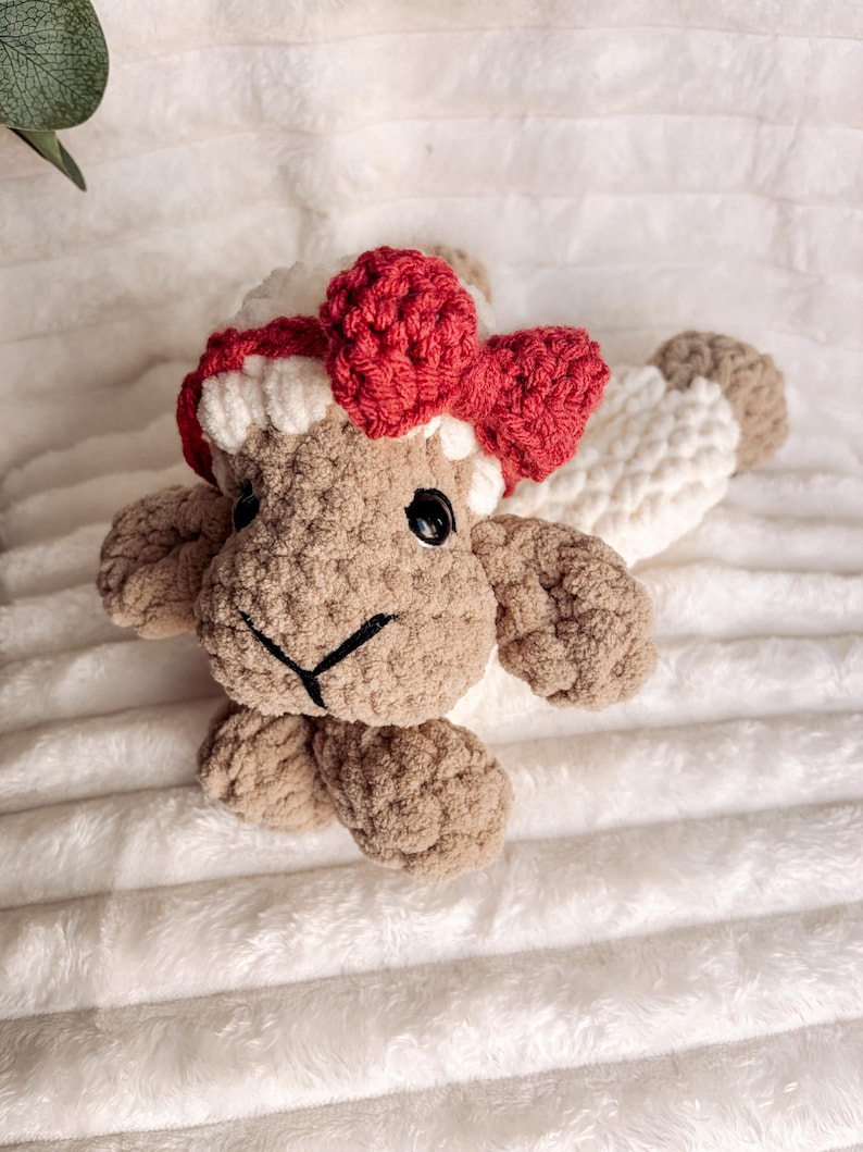 Crochet Lola the Lamb Snuggler PATTERN: No Sew PDF Sheep Lovey Pattern ...