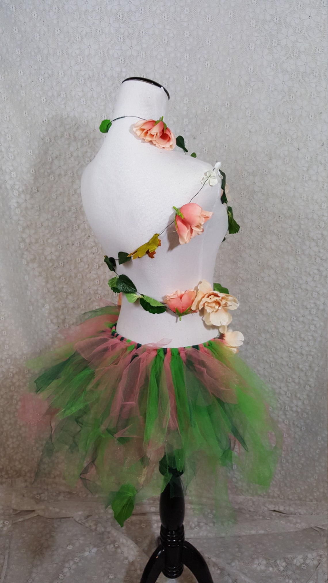 Adult Pastel Flower Bustle Leaf and Flower Costume Fairy | Etsy