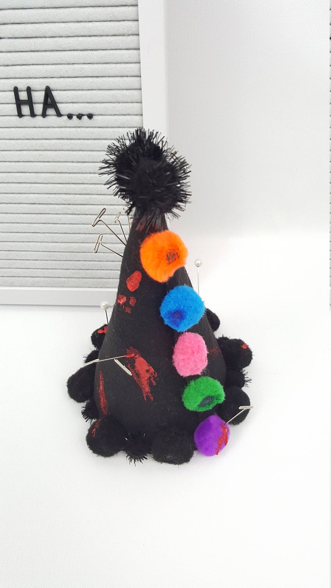 Evil Clown Hat Clown Tiny Hat Creepy Clown Hat Zombie Clown | Etsy