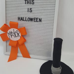 The Mayor Hat and Ribbon, Nightmare Costume, Costume Accessory ...
