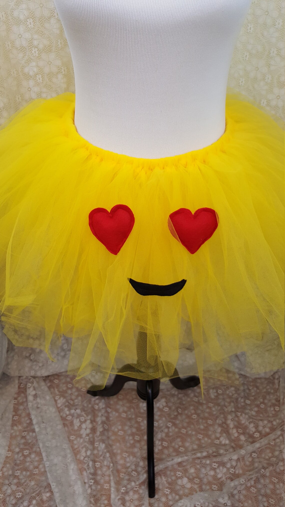 Heart Eyes Emoji Tutu Emoji Tutu Love Emoji Tutu Heart - Etsy