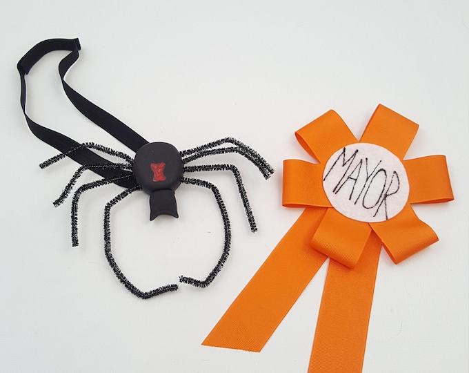 Mayor Ribbon and Spider Tie, Nightmare Costume, Halloween Costume ...