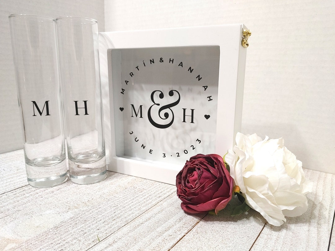 Customizable Wedding Sand Ceremony Keepsake Box, Flip Top and Latch ...