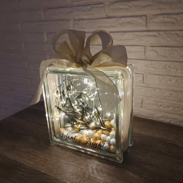 Lighted Glass Block - Etsy