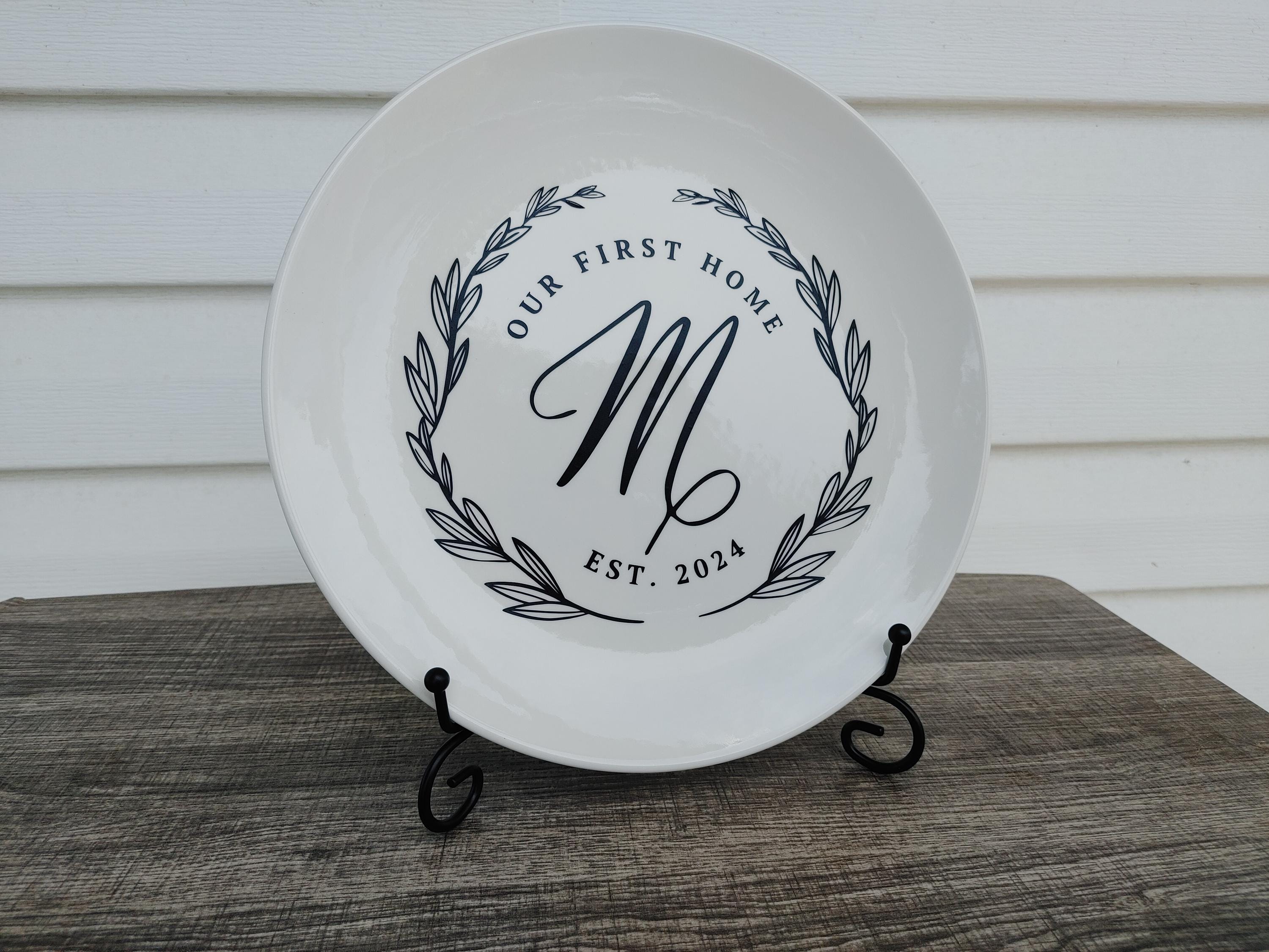 Personalized First Home Display Plate, Housewarming Gift - Etsy
