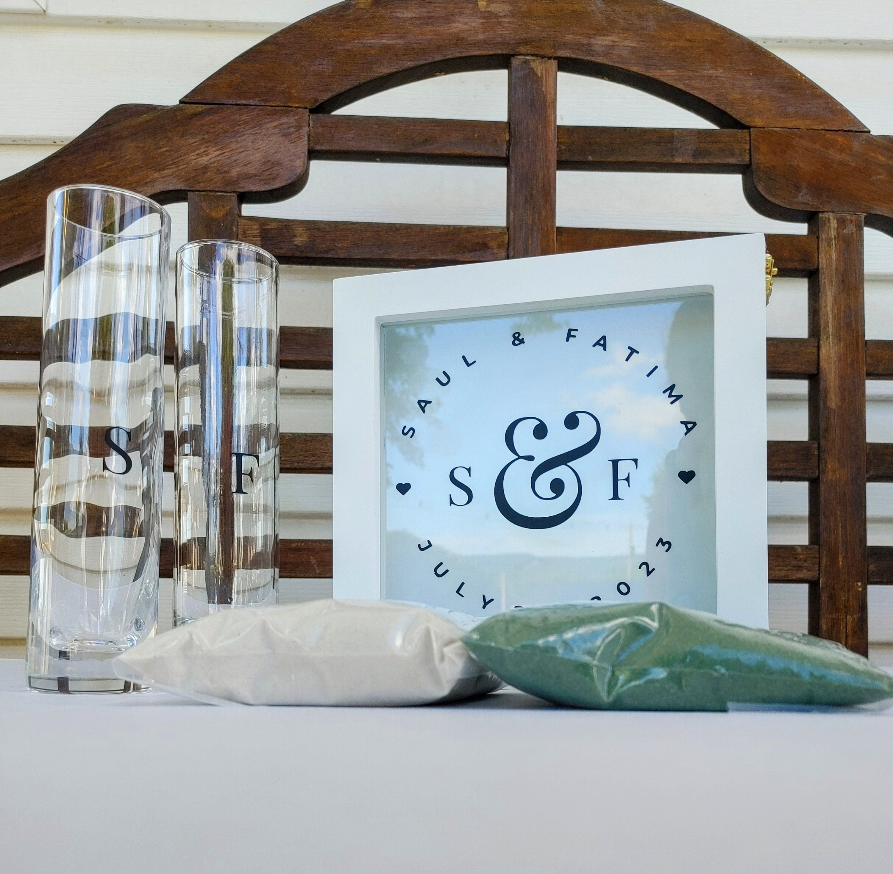 Customizable Wedding Sand Ceremony Keepsake Box, Flip Top and Latch ...