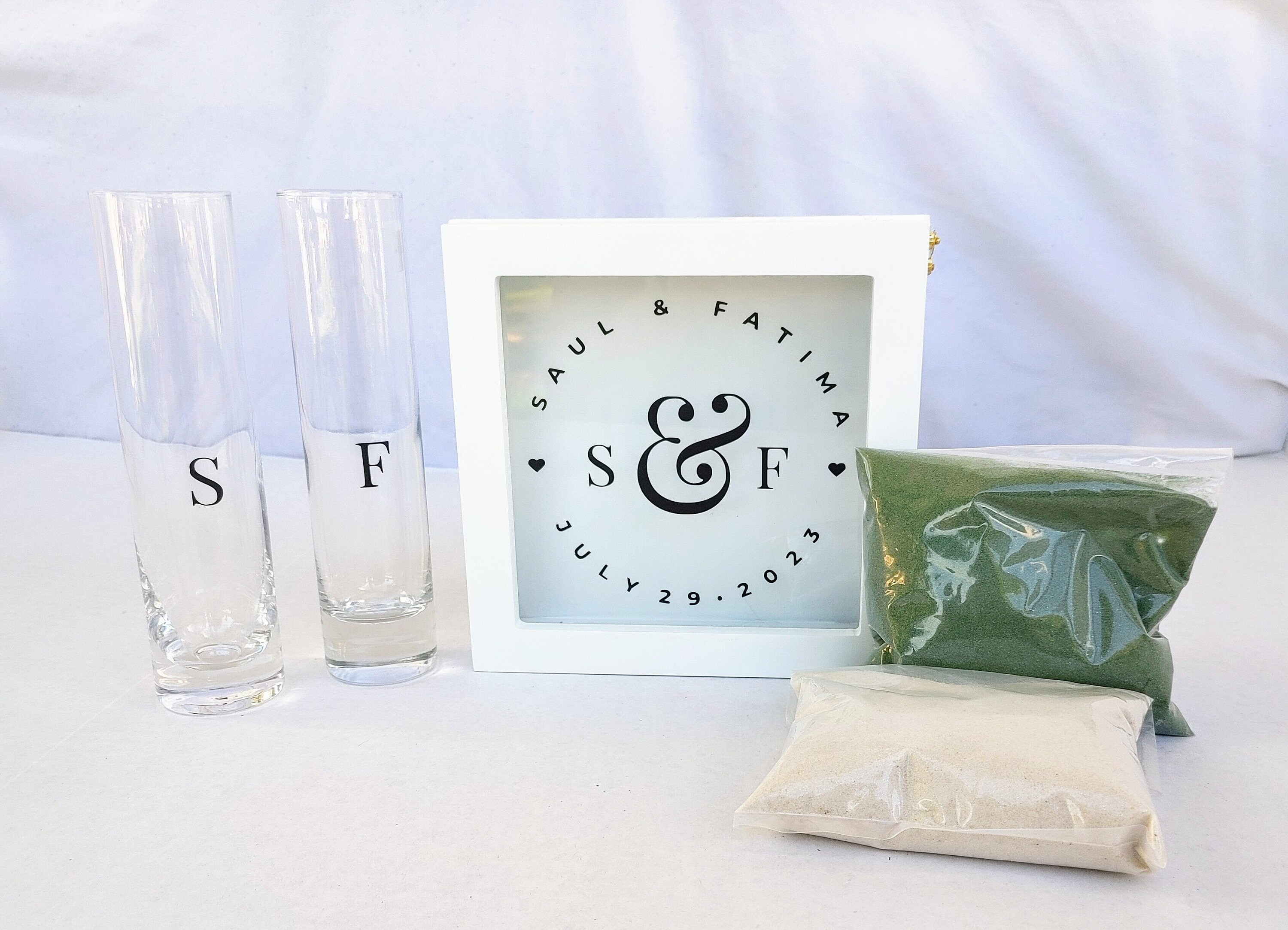 Customizable Wedding Sand Ceremony Keepsake Box Flip Top and - Etsy